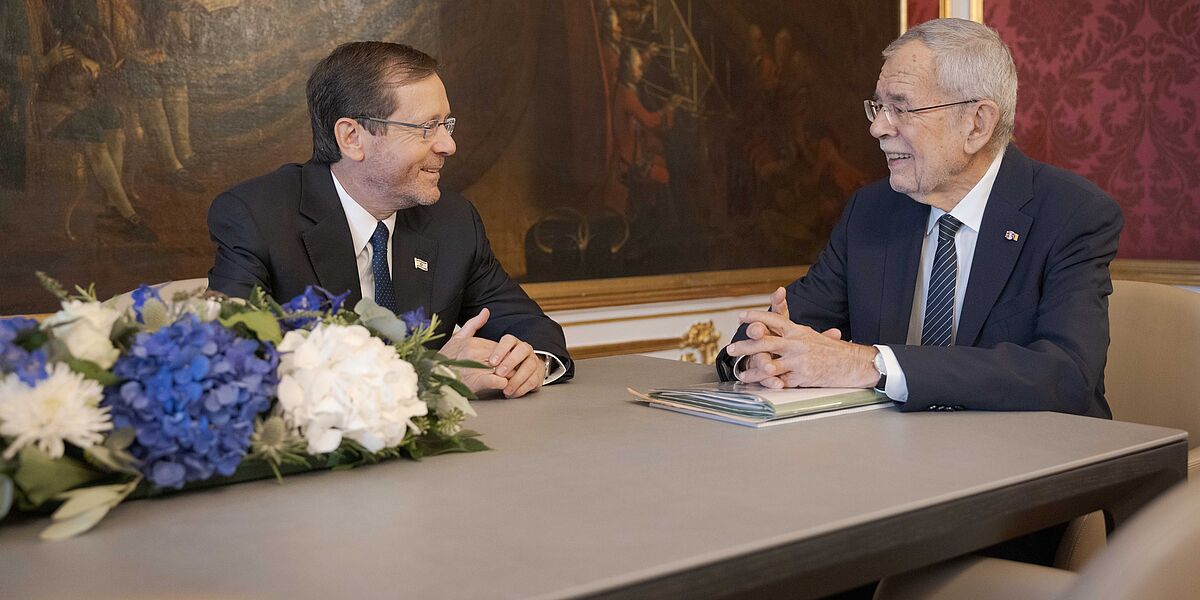 Israelischer Präsident Yitzhak Herzog zu Offiziellem Besuch in Österreich